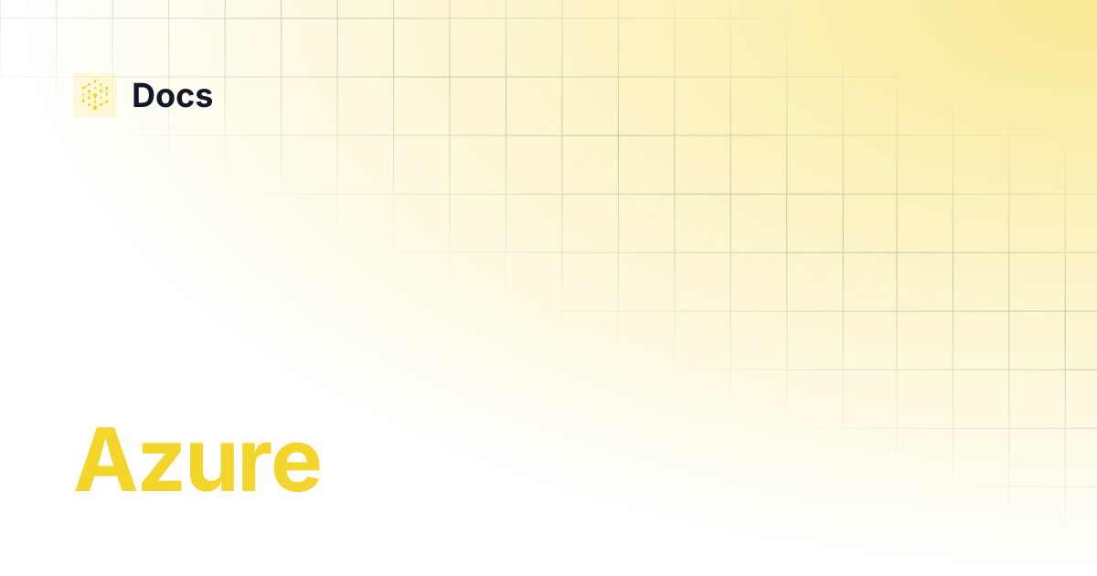 Azure | Docs