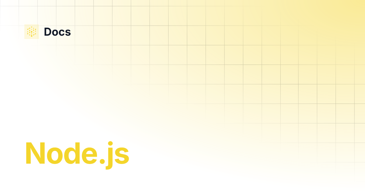 Node.js | Docs