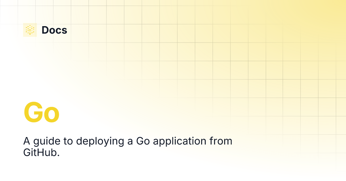 Go | Docs