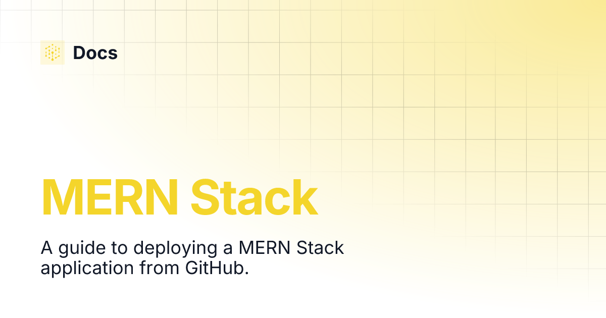 MERN Stack | Docs