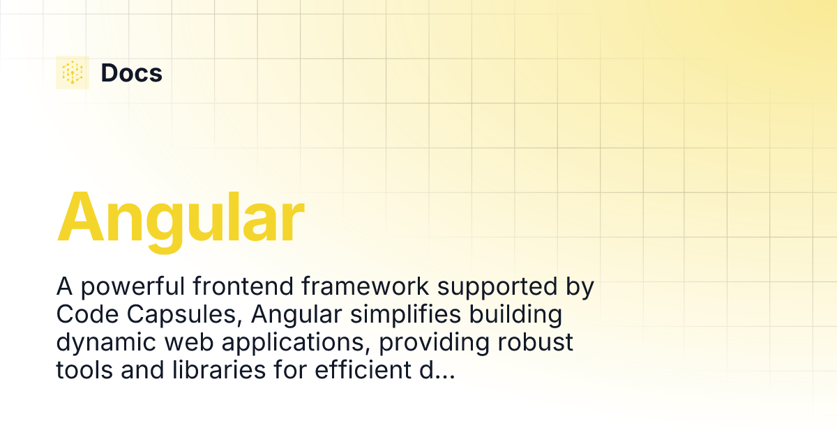 Angular | Docs
