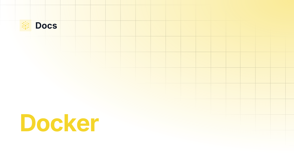 Docker | Docs