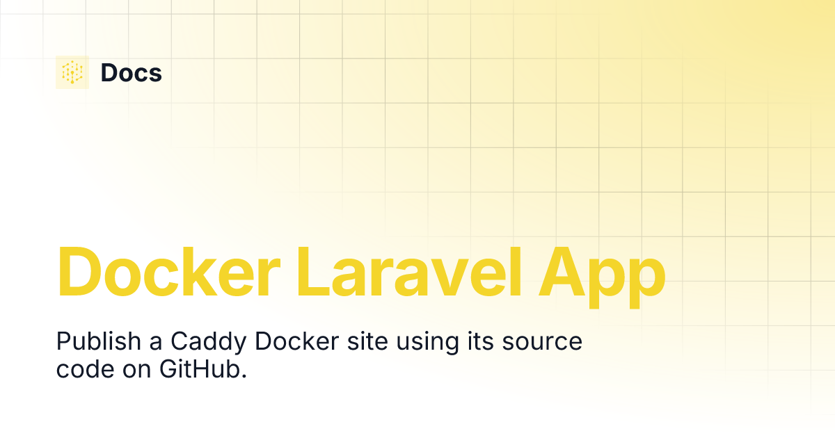 Docker Laravel App | Docs